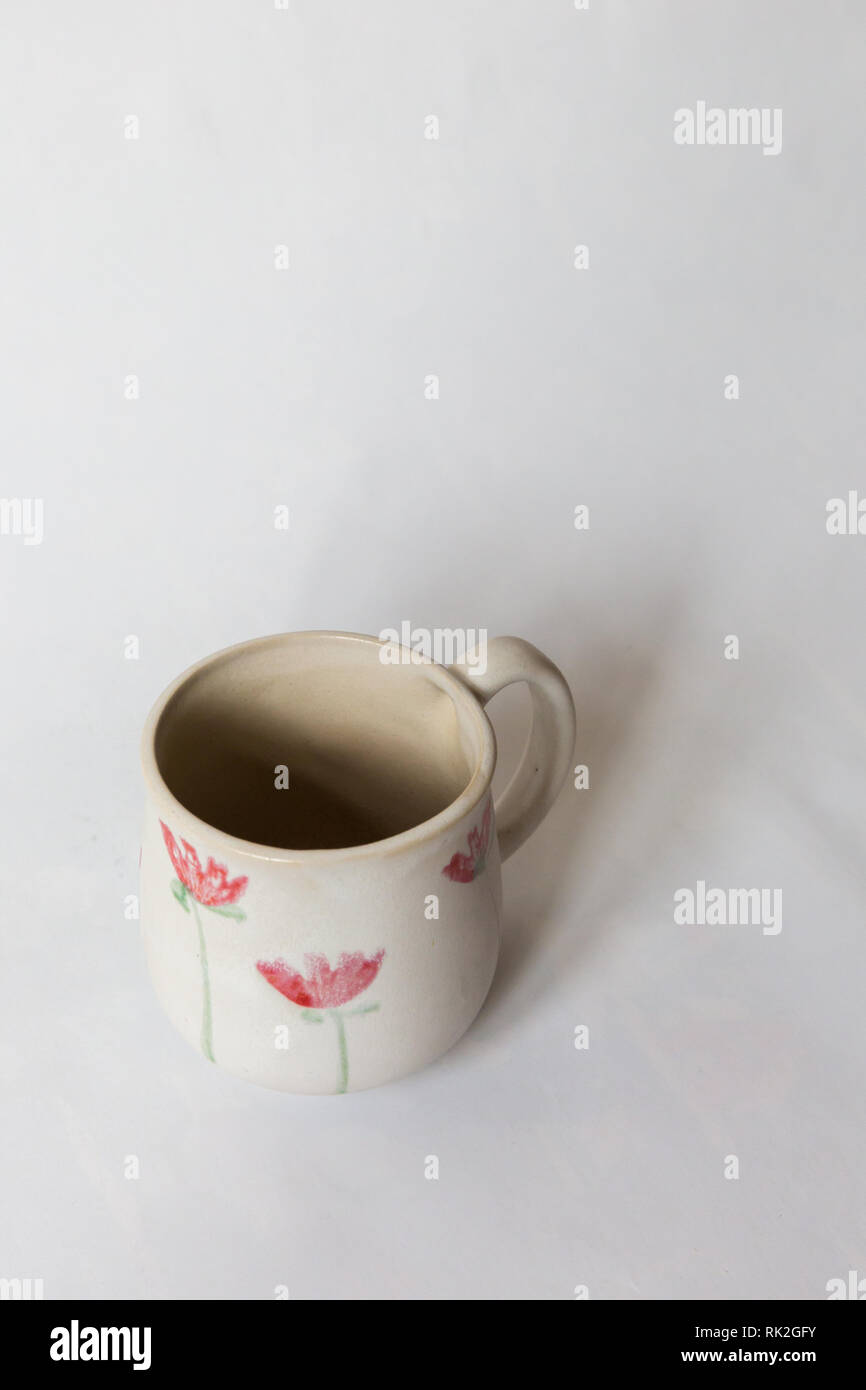 a cup with pattern on white background background cup with pattern on ...