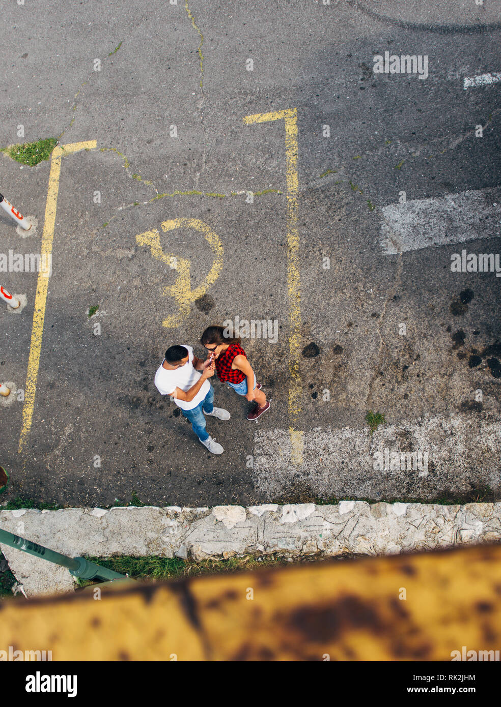 Two people climbing tower hi-res stock photography and images - Alamy