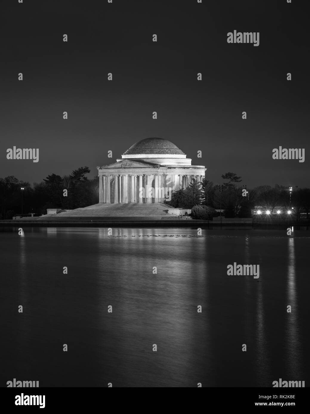 Jefferson memorial washington Black and White Stock Photos & Images - Alamy