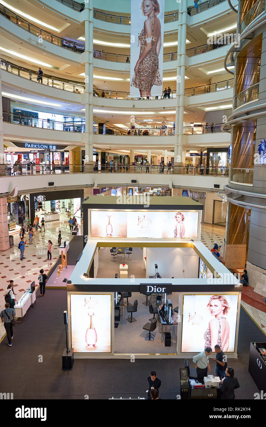 KUALA LUMPUR, MALAYSIA - MAY 09, 2016: inside of Suria KLCC. Suria KLCC ...