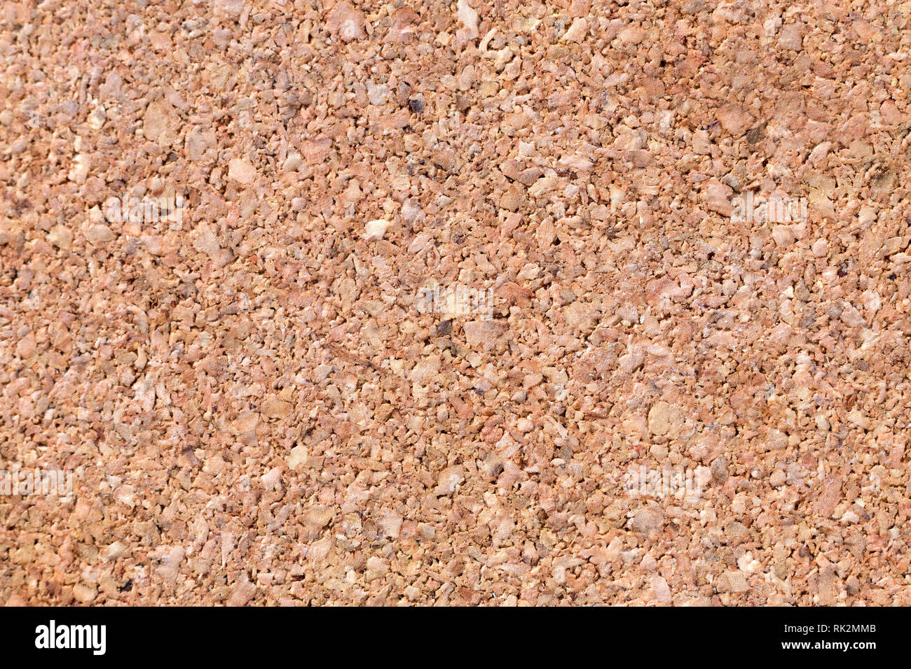 Natural light brown cork textured flat surface. Copy space background ...
