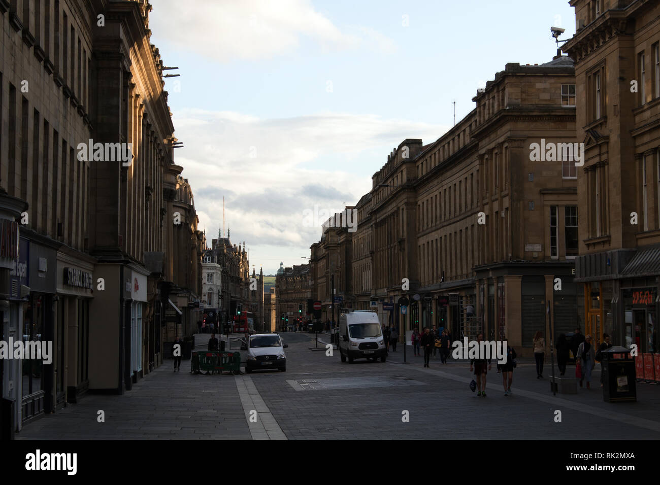 Grey Street in Grainger Town, Newcastle upon Tyne, England, UK Stock ...