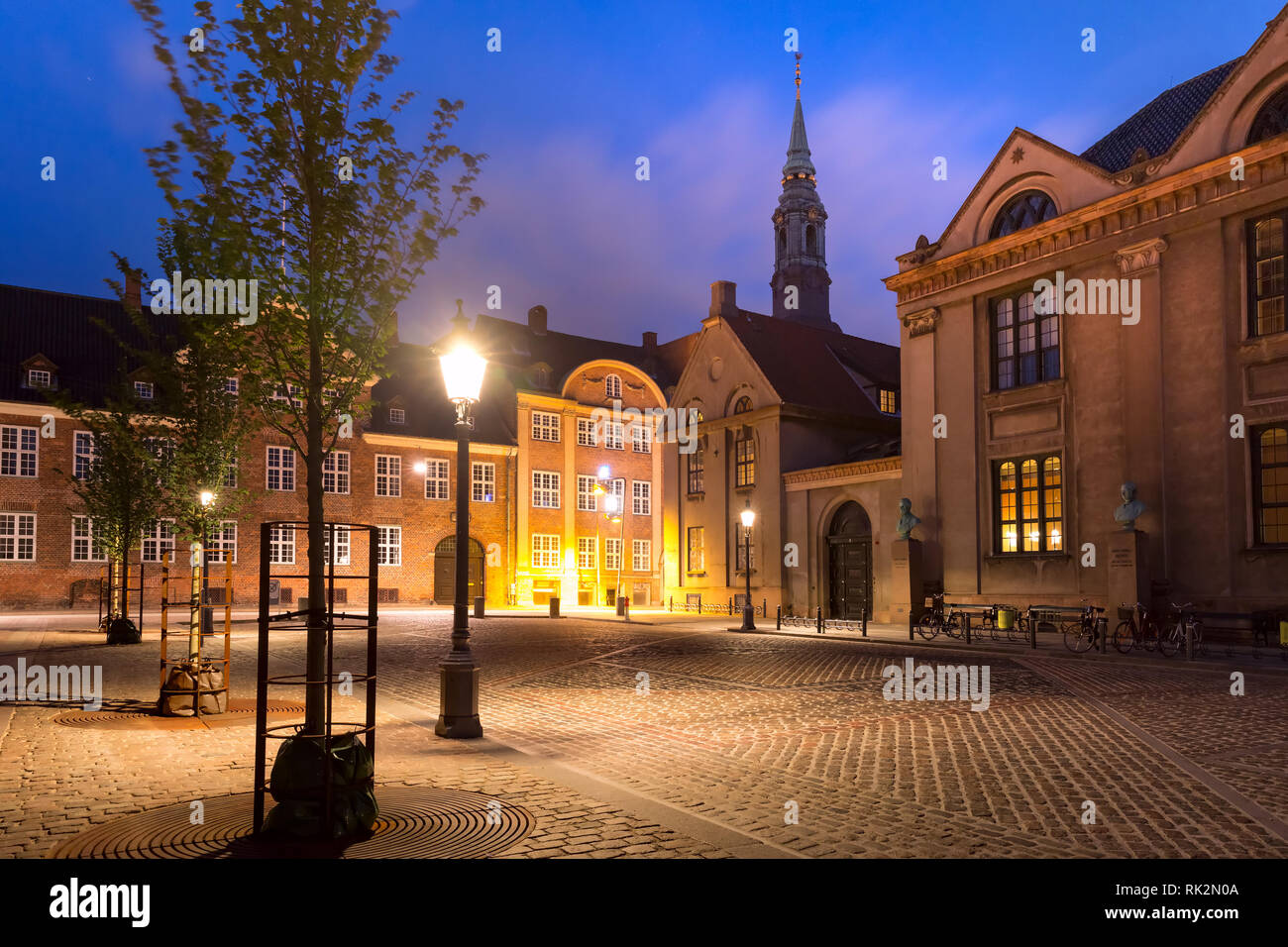 Frue Plads square in Copenhagen, Denmark Stock Photo - Alamy