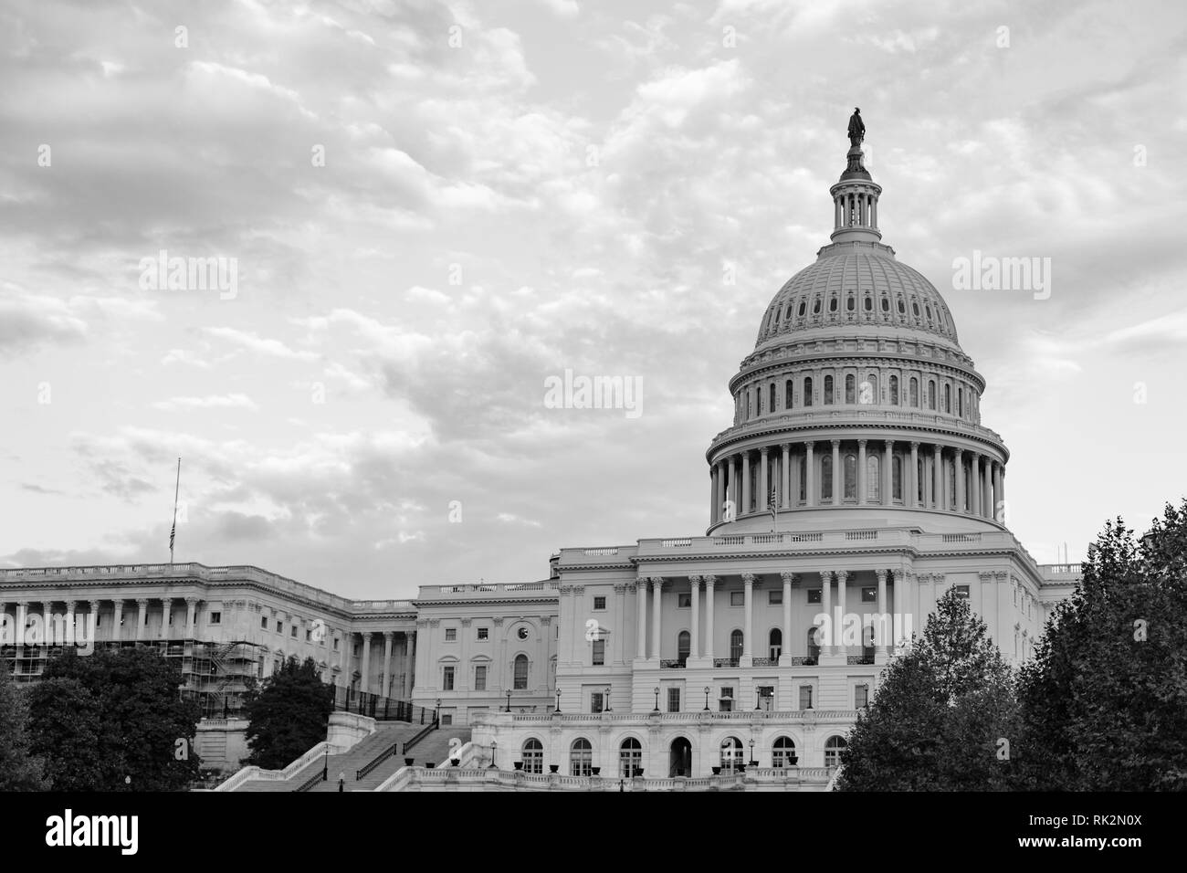 Washington flag background Black and White Stock Photos & Images - Alamy