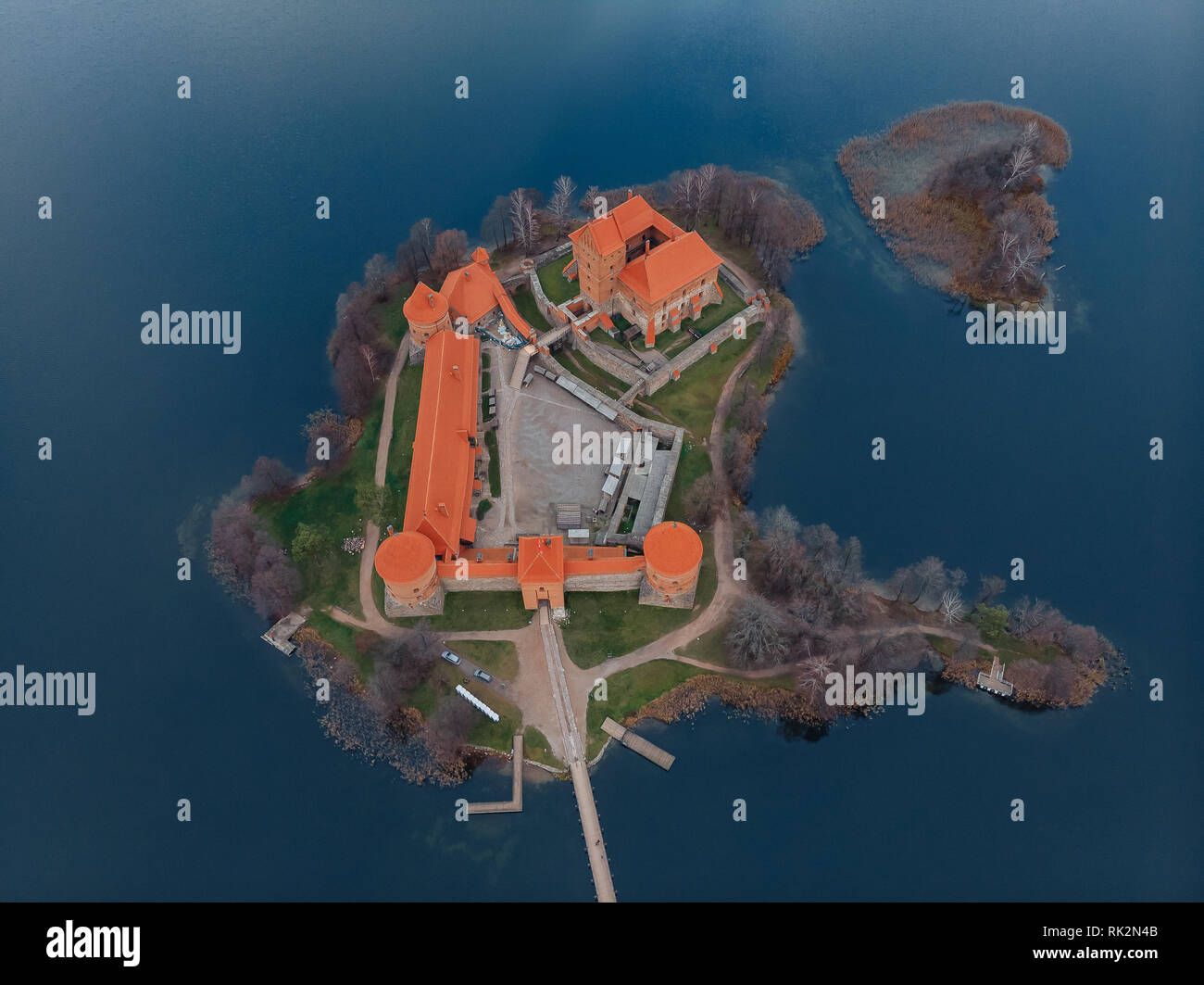 Trakai castle aerial hi-res stock photography and images - Alamy