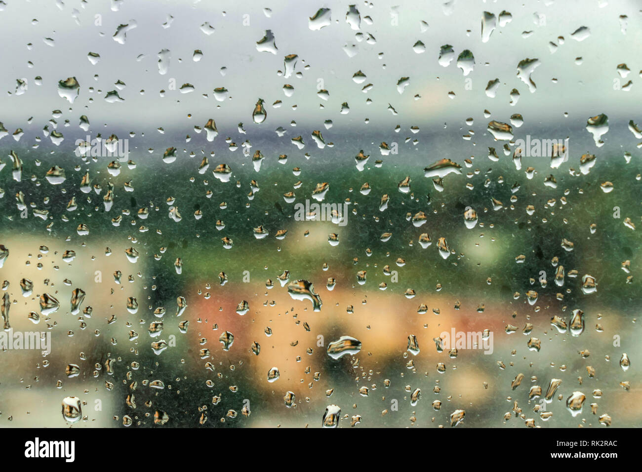 Dust and rain on window background Stock Photo - Alamy