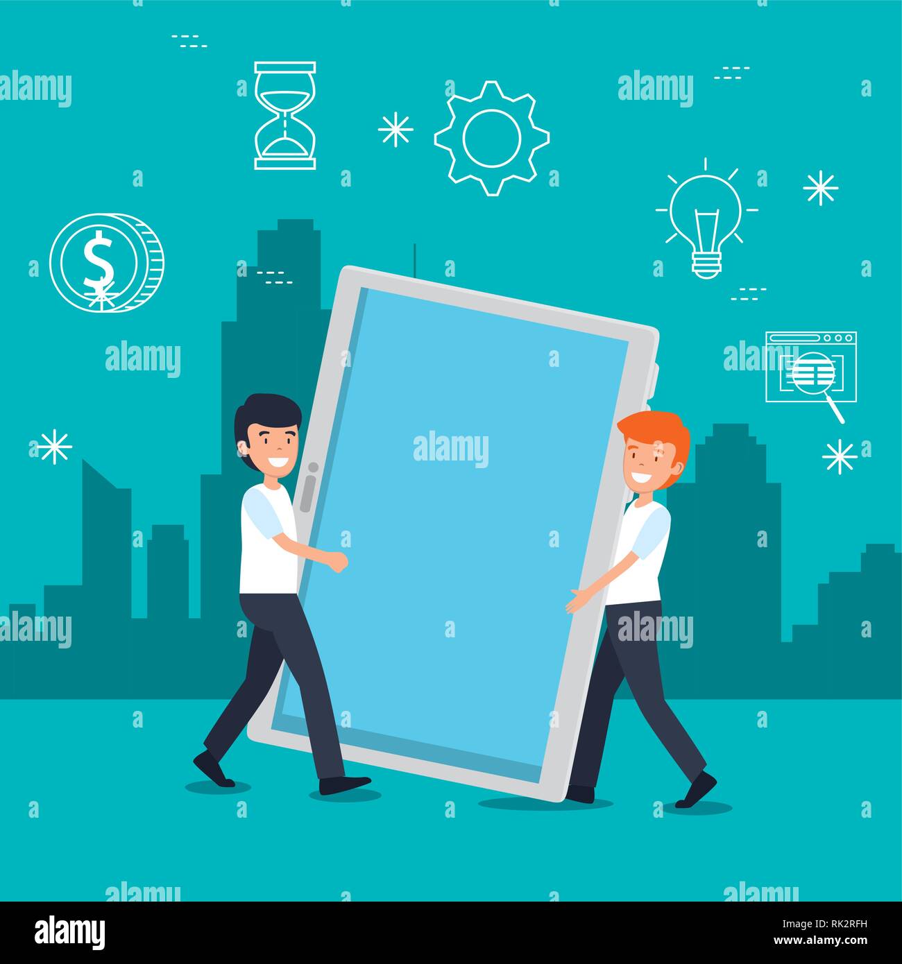 Explaining information Stock Vector Images - Alamy