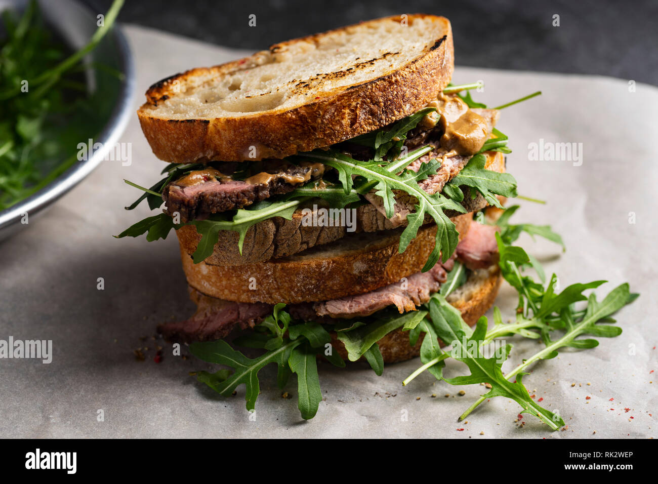Roast beef sandwich roastbeef hi-res stock photography and images - Alamy