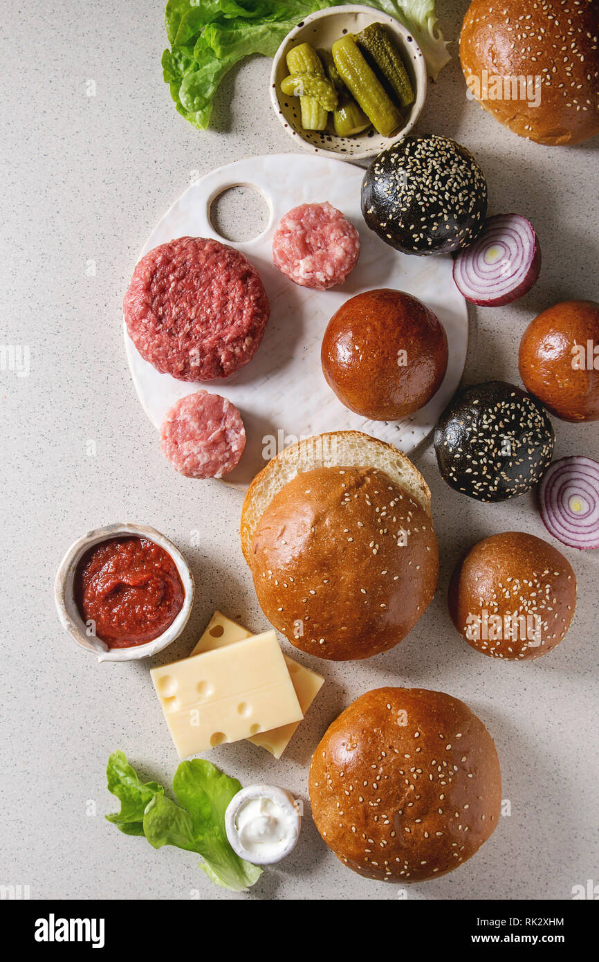 Beef burger above hi-res stock photography and images - Alamy