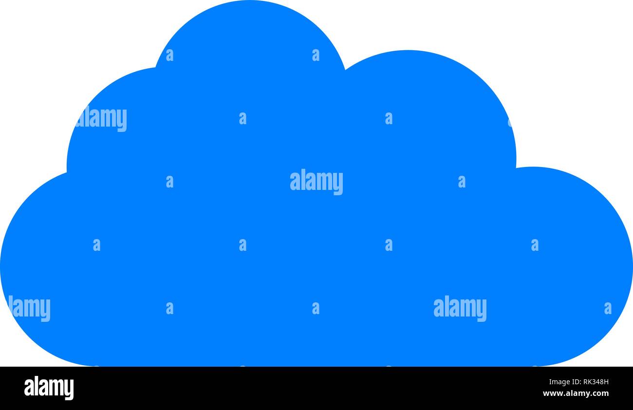 Blue clouds one Stock Vector Images - Alamy