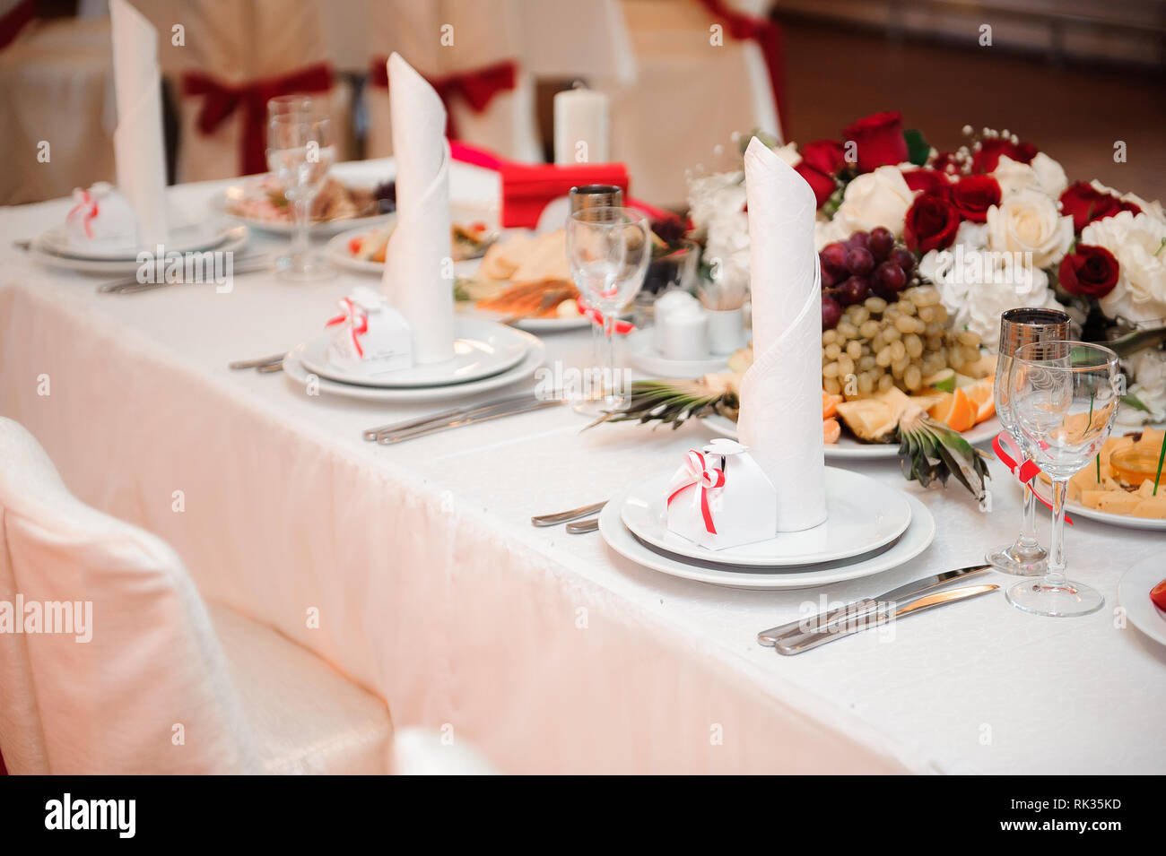 wedding banquet in a restaurant, party Stock Photo - Alamy
