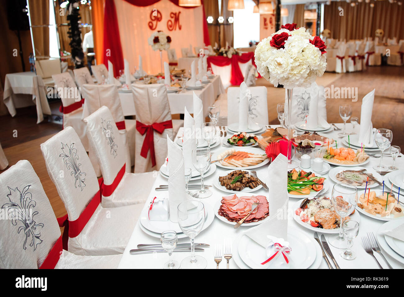 wedding banquet in a restaurant, party Stock Photo - Alamy
