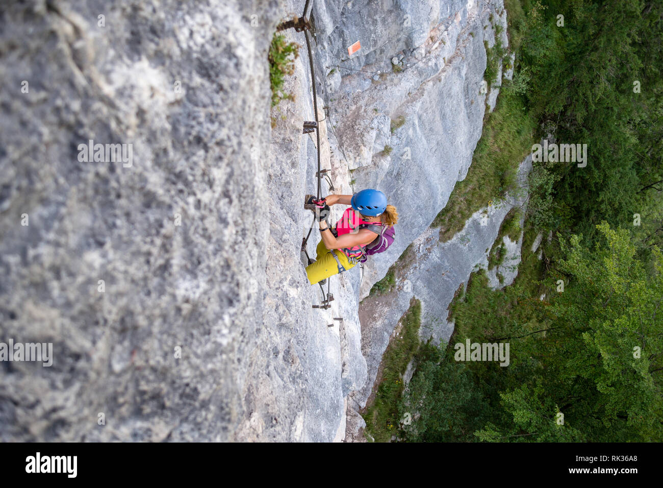 Europe climber on the via ferrata hi-res stock photography and images ...