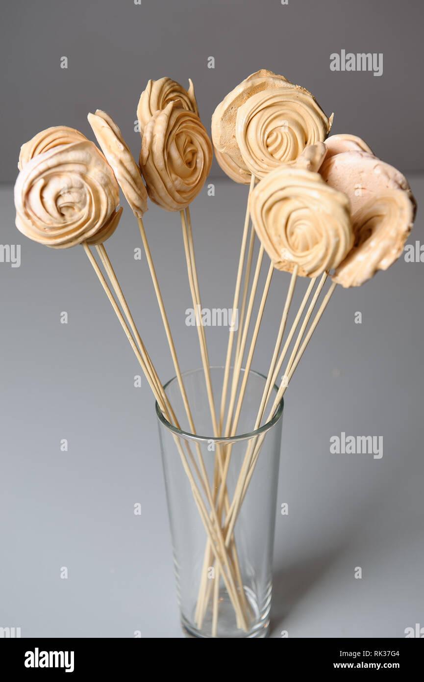 Delicious sweet buffet with cupcakes. Sweet holiday buffet with ...