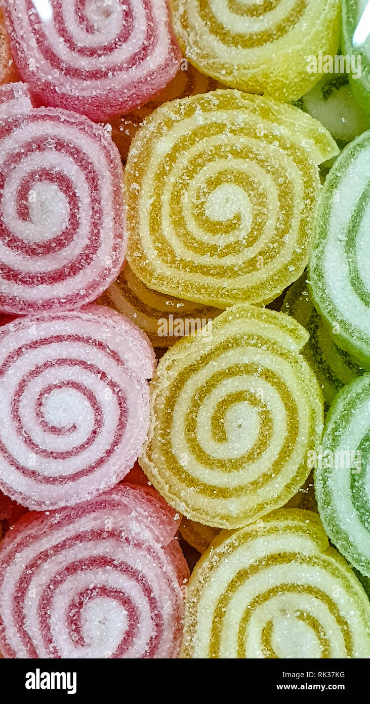 Candied colorful sweets are very interesting to enjoy Stock Photo - Alamy