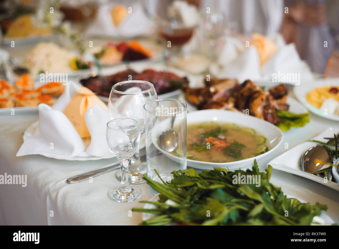 Wedding banquet luxury dinner castle hi-res stock photography and ...