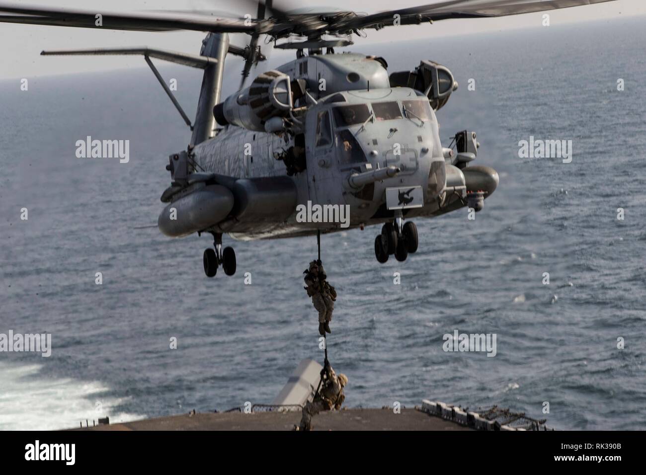 190205-M-YD783-0124 GULF OF ARABIA (Feb. 4, 2019) U.S. Marines with the ...