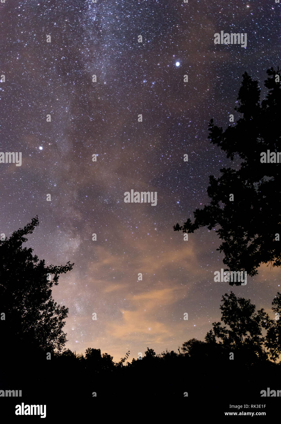 Milky way trees astrophotography hi-res stock photography and images ...