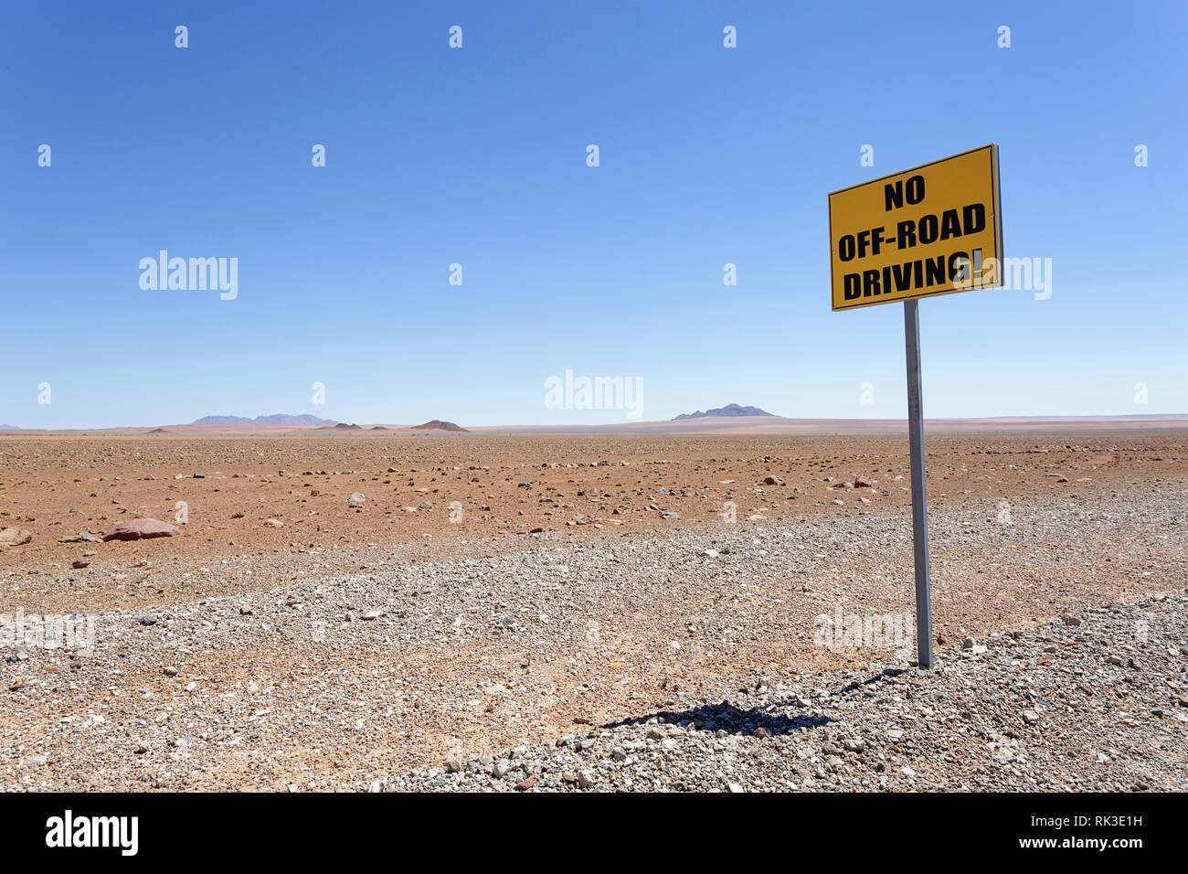 Desert road with stop sign hi-res stock photography and images - Alamy