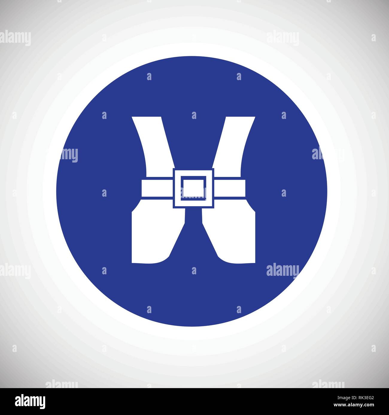 Safety west blue sign for web or app using Stock Vector Image & Art - Alamy