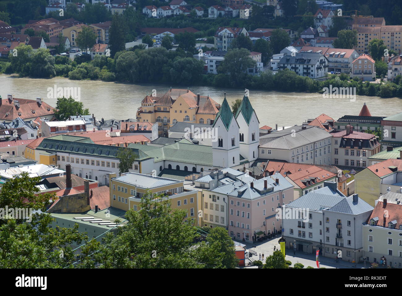 Passau, Germany – View in the historical city of Passau, Bavaria ...