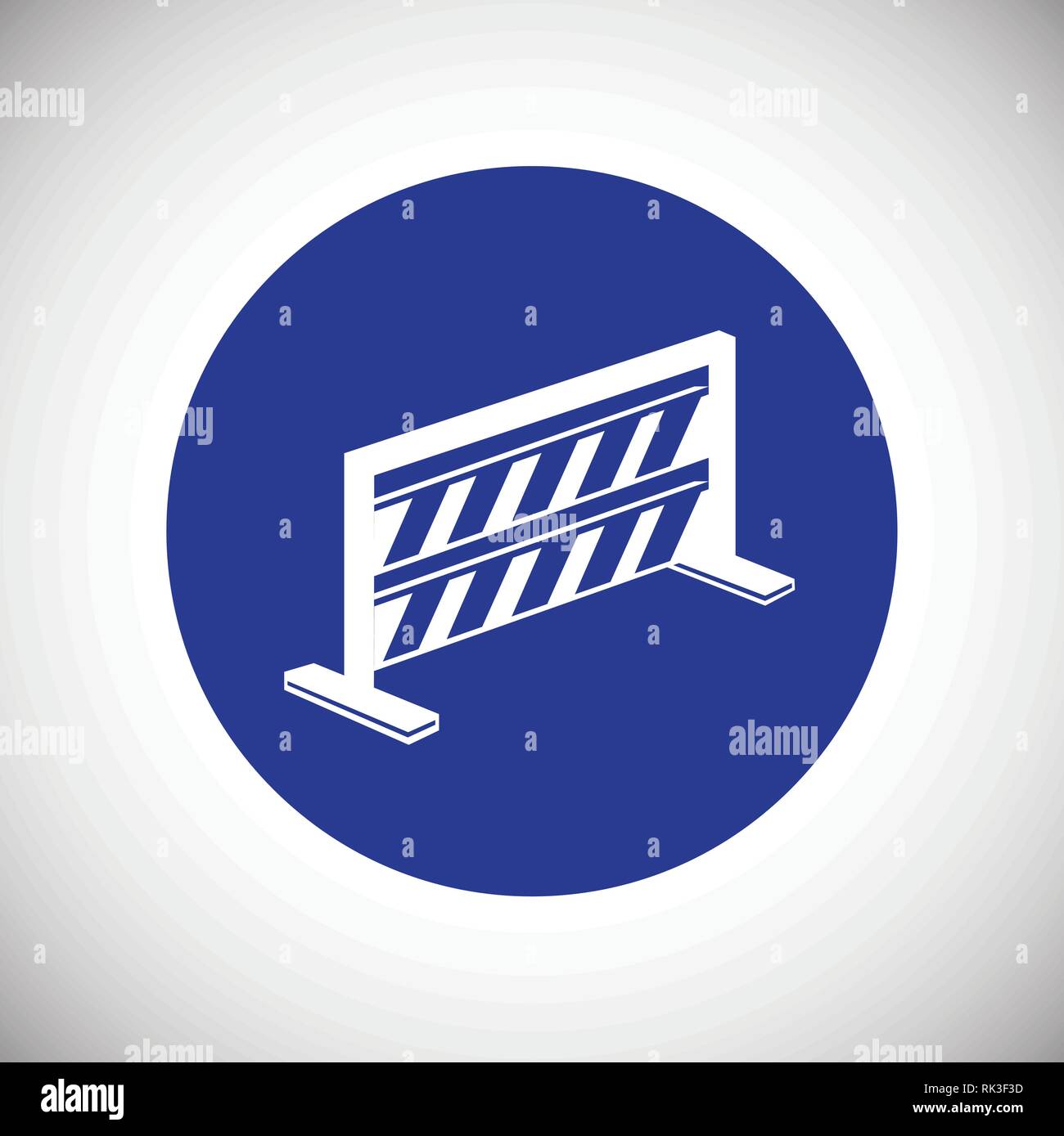 Prohibition sign on fence Stock Vector Images - Alamy