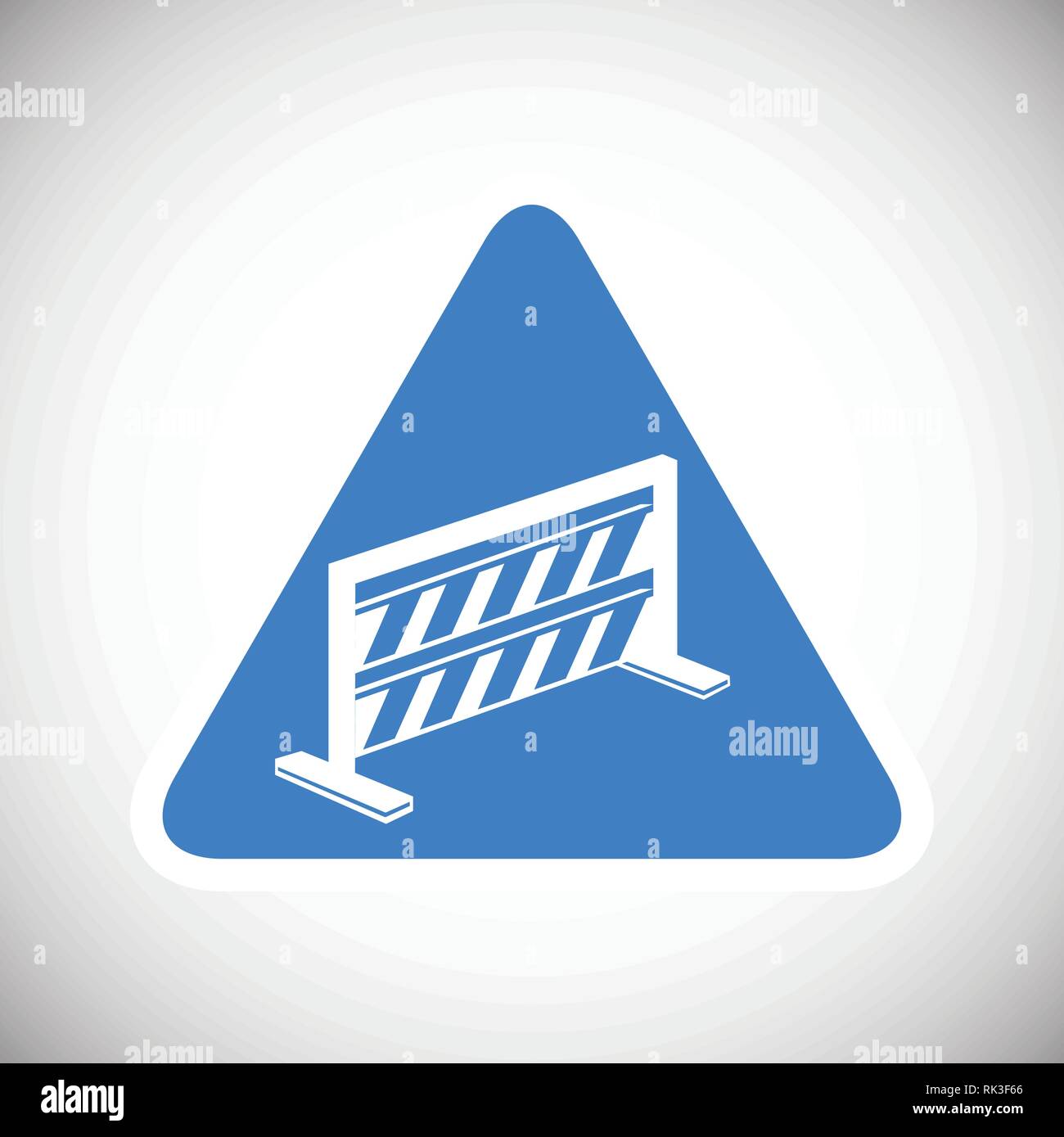 Fence sign on blue background for web or app using Stock Vector Image ...