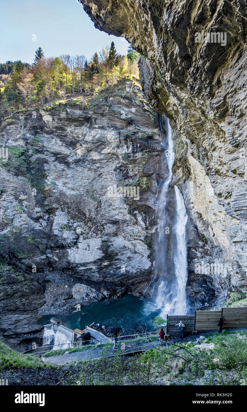 Alpine landscape with waterfall hi-res stock photography and images - Alamy