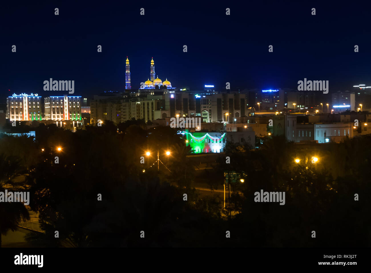 Muscat night night view oman hi-res stock photography and images - Alamy