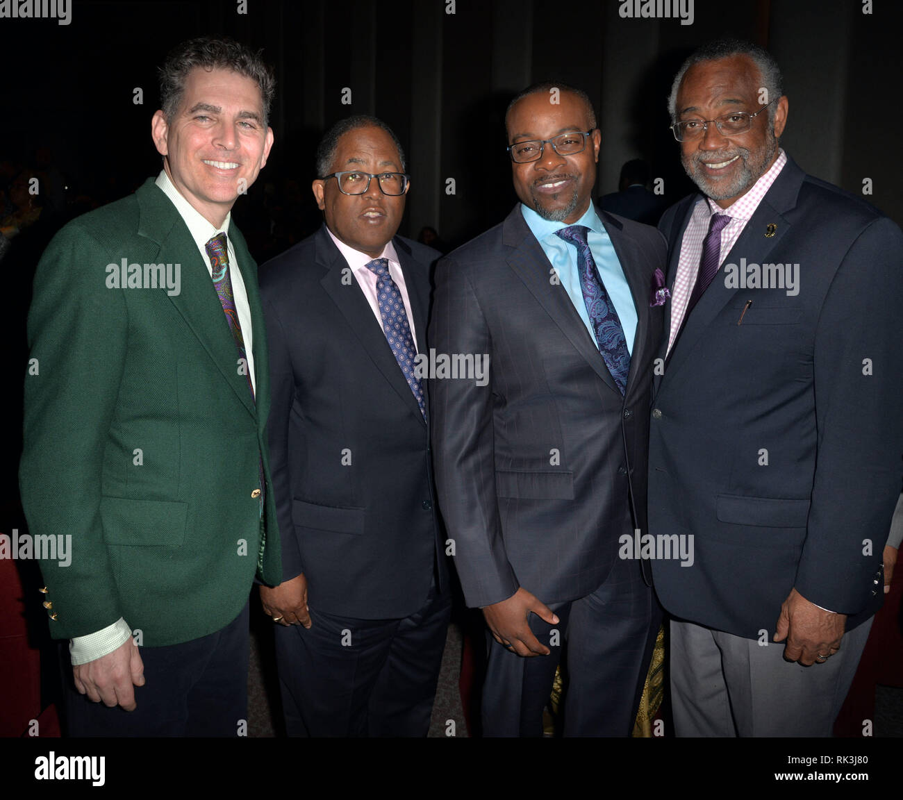 LOS ANGELES, CA-FEBURARY 7: Alan Elliott, Mark Ridley-Thomas, Tirrell D ...