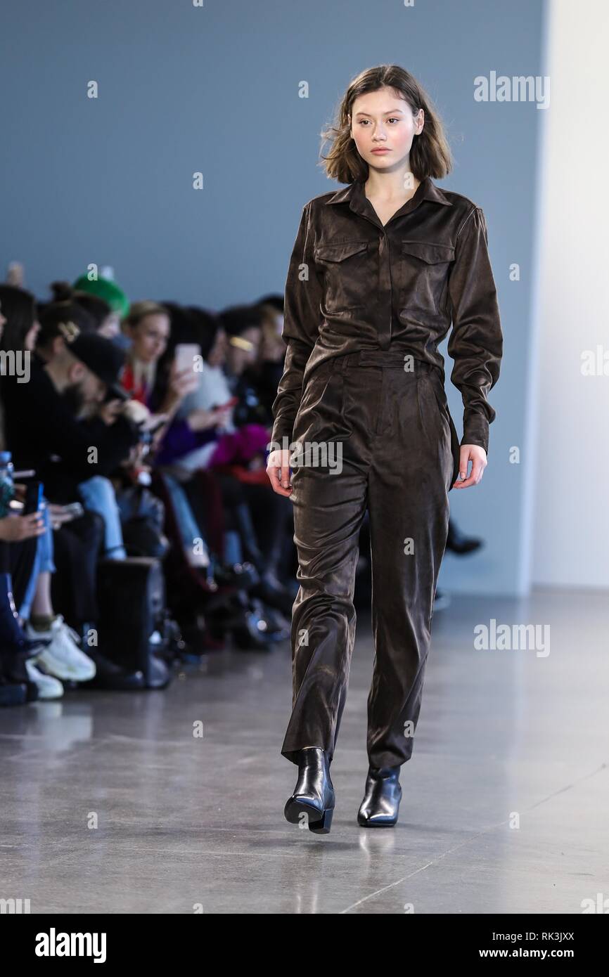 New York, New York, USA. 8th Feb, 2019. Models walk the runway for the ...