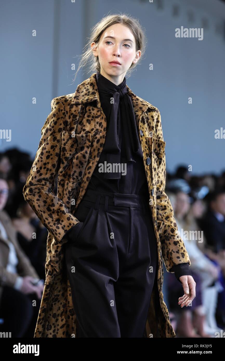 New York, New York, USA. 8th Feb, 2019. Models walk the runway for the ...