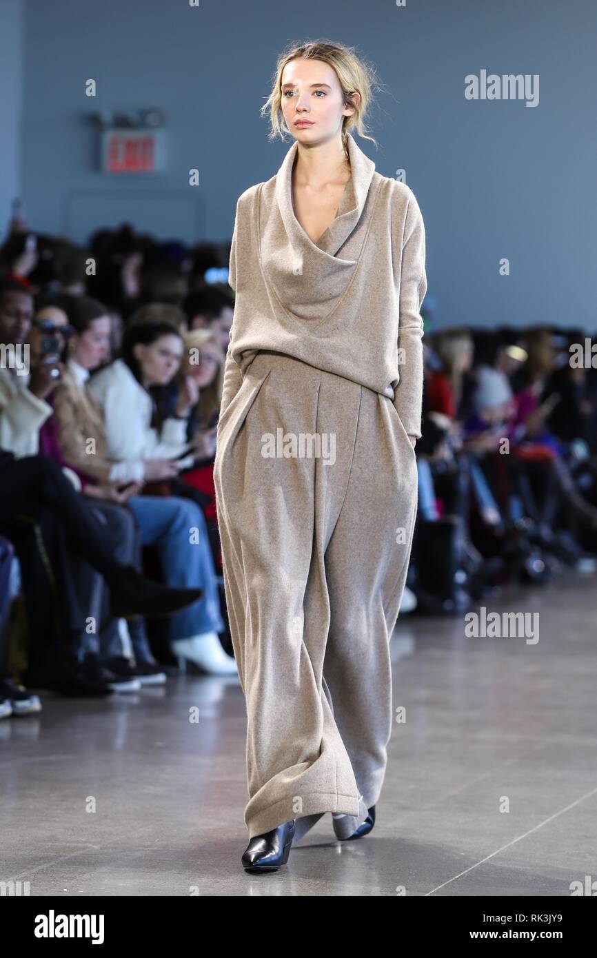 New York, New York, USA. 8th Feb, 2019. Models walk the runway for the ...