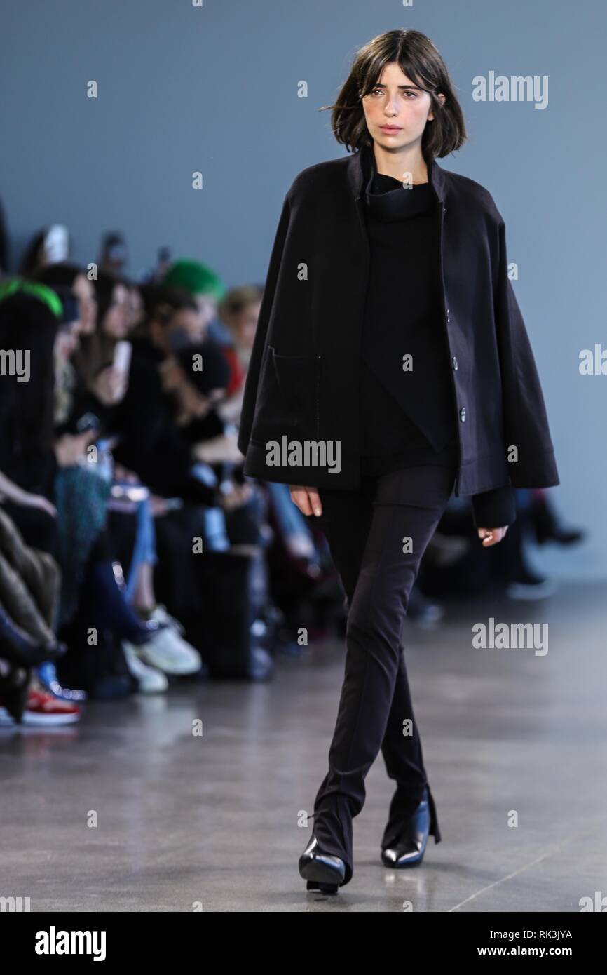 New York, New York, USA. 8th Feb, 2019. Models walk the runway for the ...