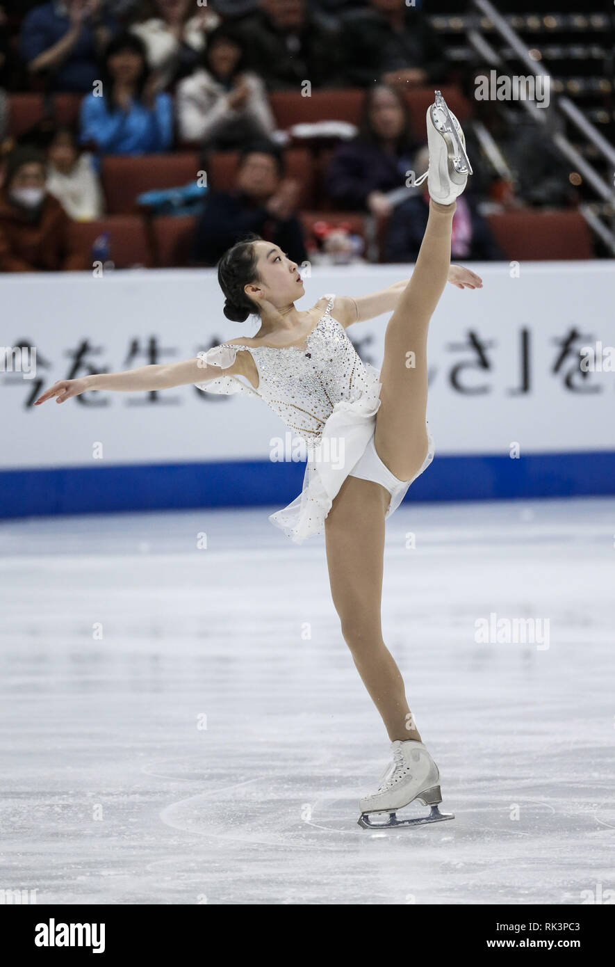 Anaheim, California, USA. 8th Feb, 2019. Ting Cui of USA competes in ...