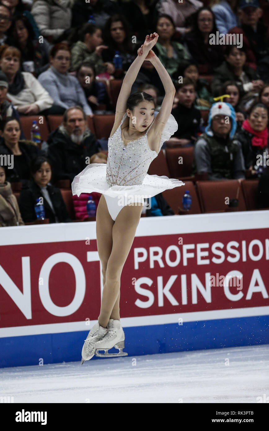 Anaheim, California, USA. 8th Feb, 2019. Ting Cui of USA competes in ...