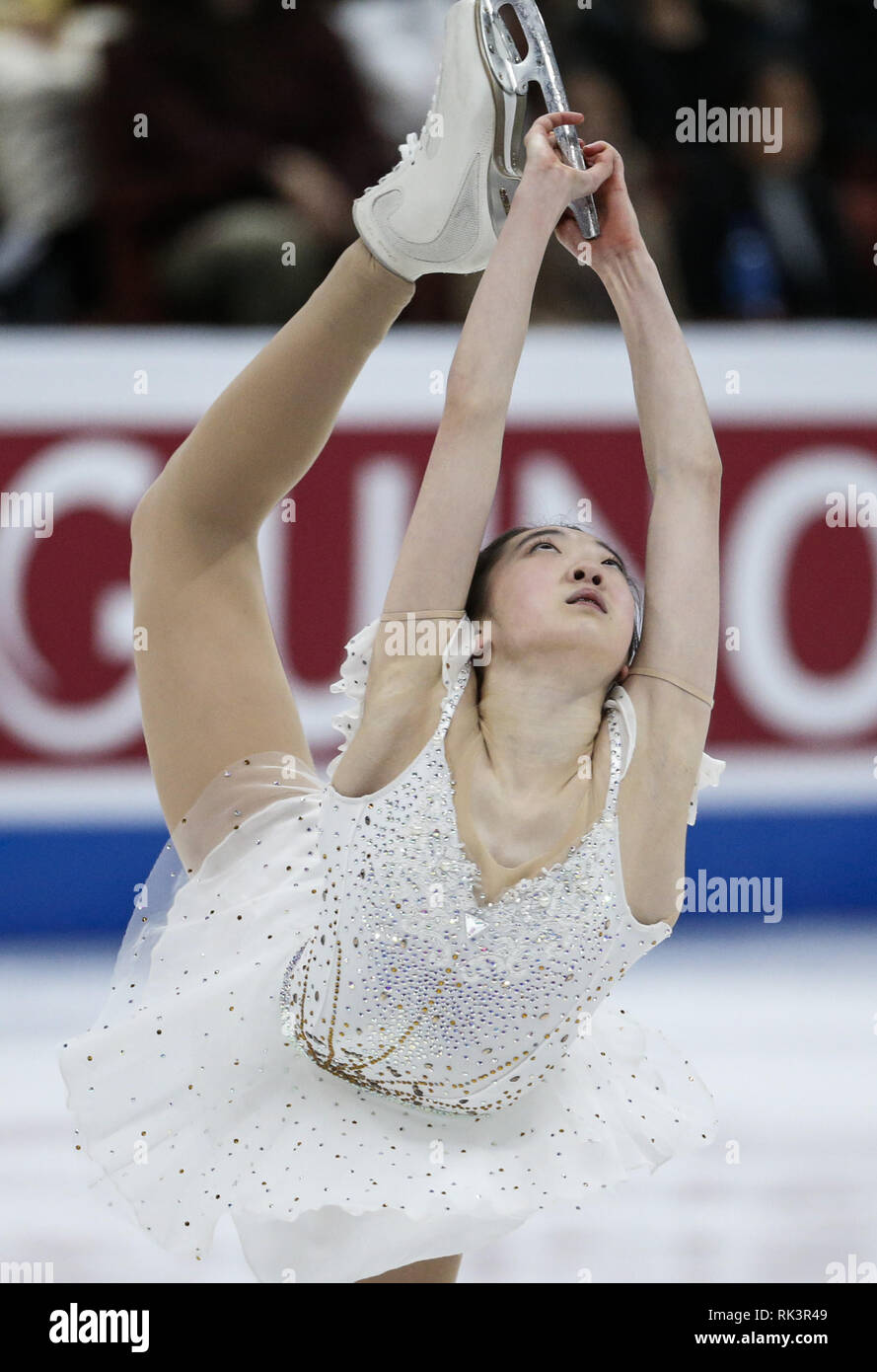 Anaheim, California, USA. 8th Feb, 2019. Ting Cui of USA competes in ...