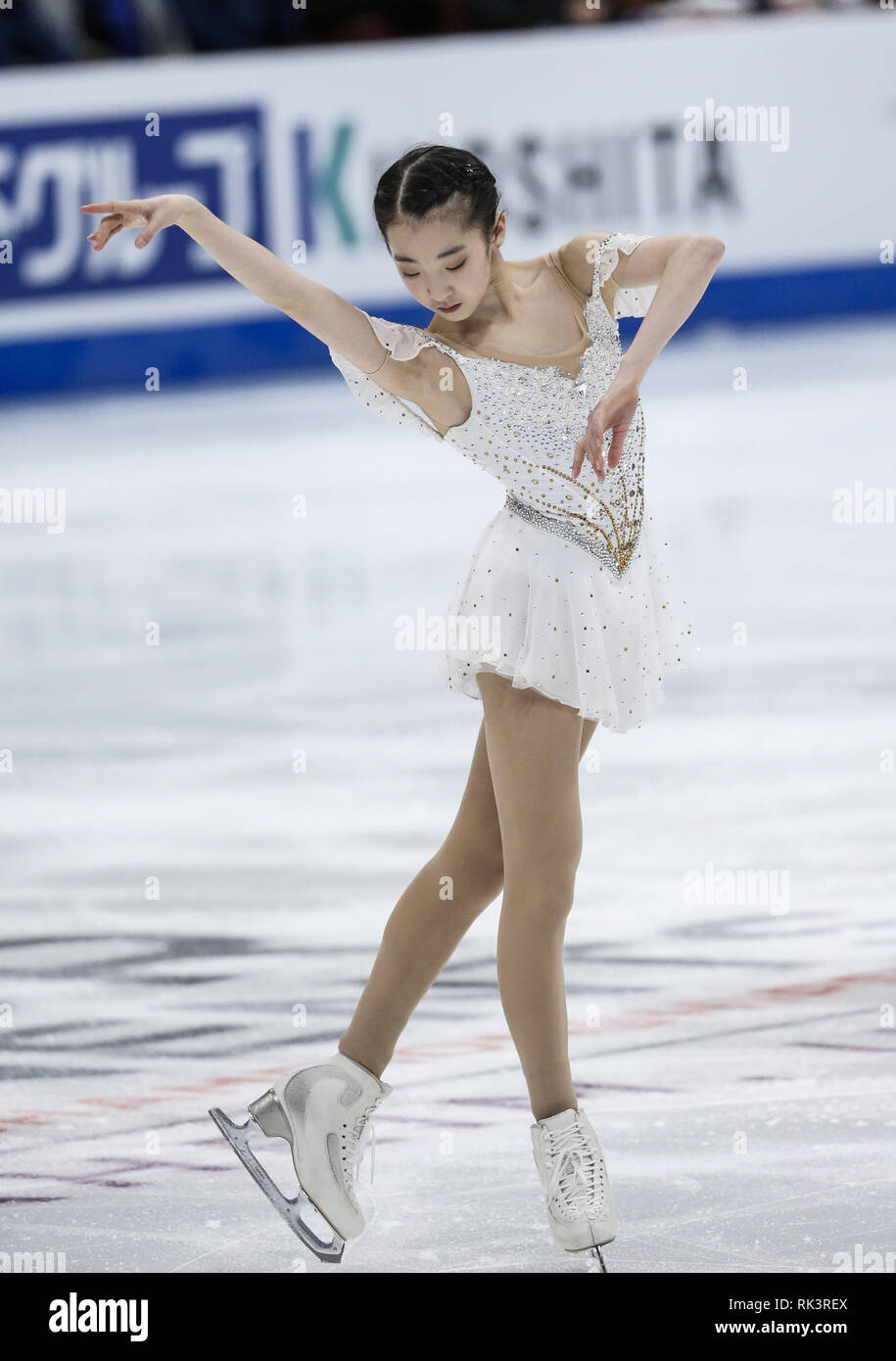 Anaheim, California, USA. 8th Feb, 2019. Ting Cui of USA competes in ...