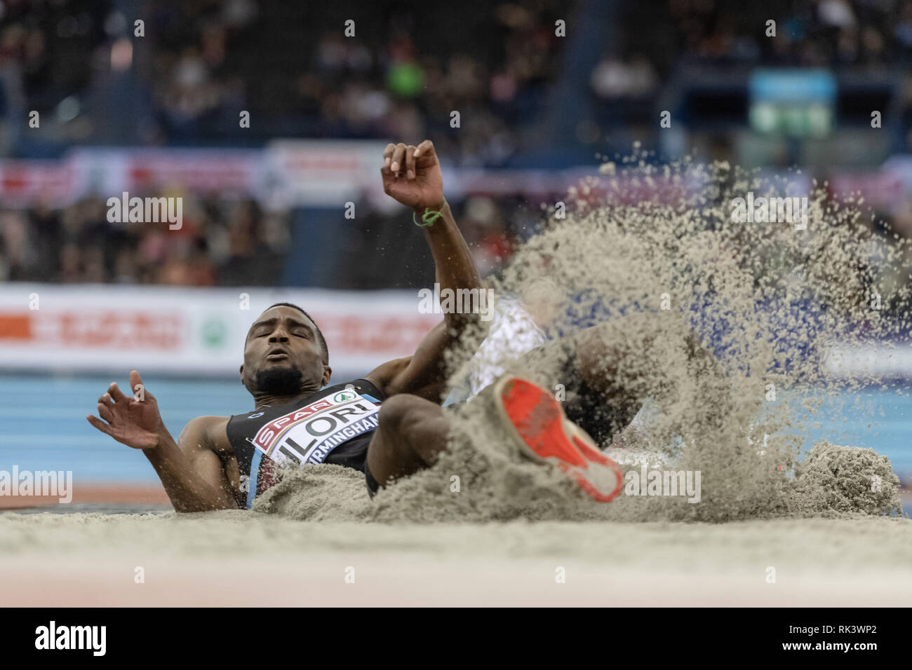 Birmingham, UK. 09th Feb, 2019. Jonathan Ilori in Men's Triple Jump ...