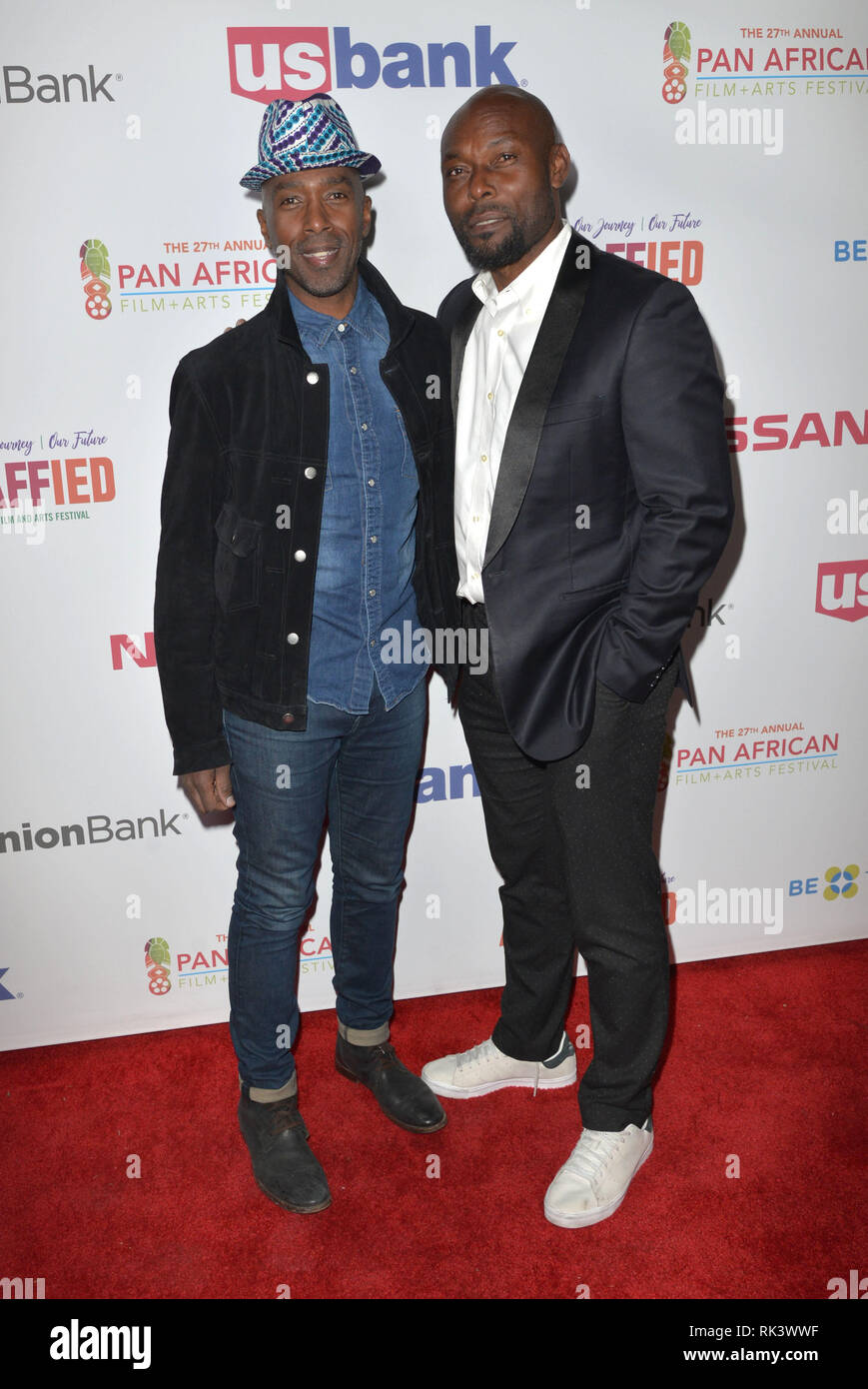LOS ANGELES, CA-FEBURARY 8: Ntare Guma Mbaho Mwine, Jimmy Jean-Louis at ...