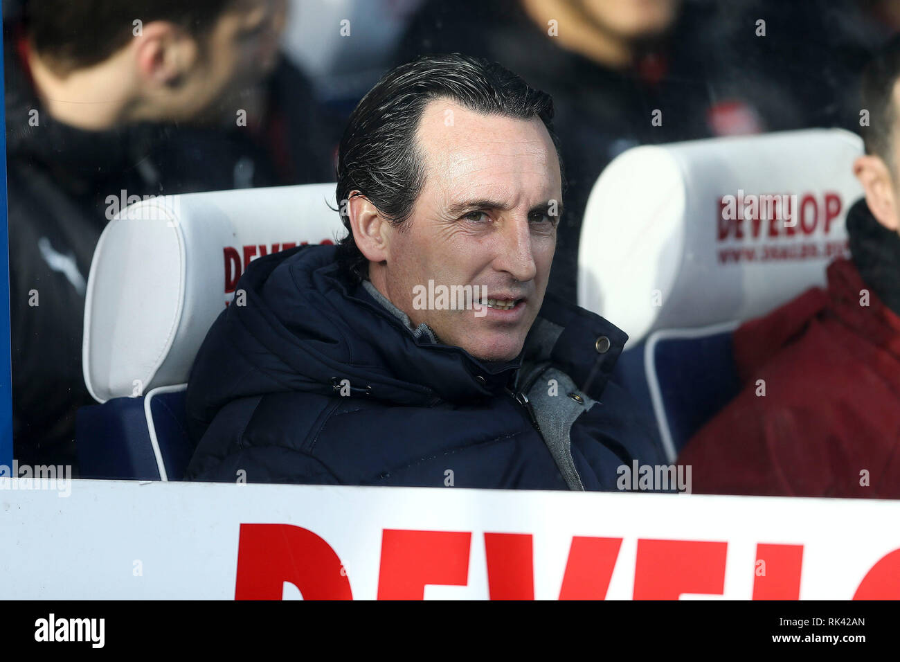 Football stadium dugout seat hi-res stock photography and images - Alamy