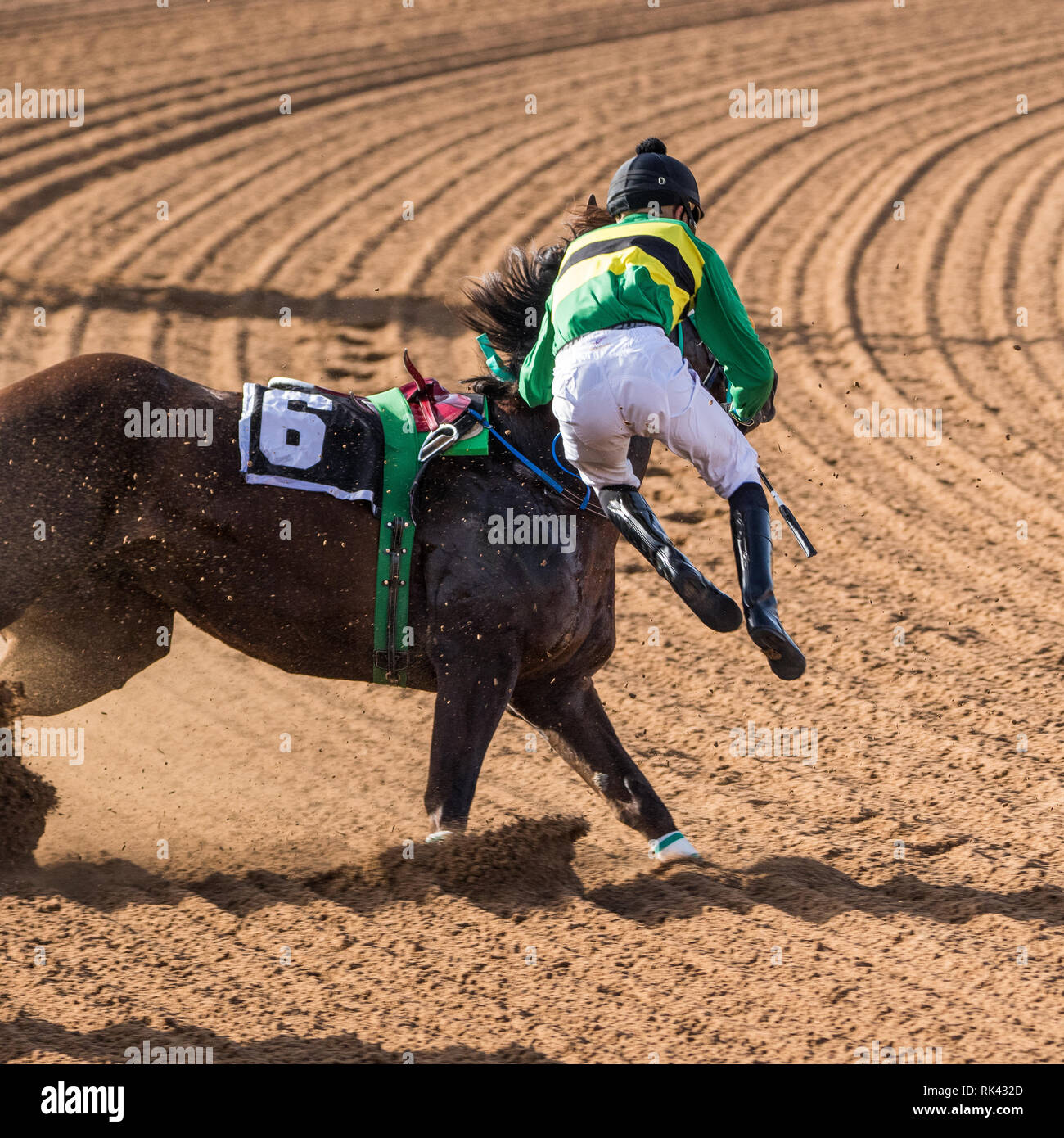 Horse racing at King Khalid Racetrack, Taif, Saudi Arabia. 23/06/2018 ...