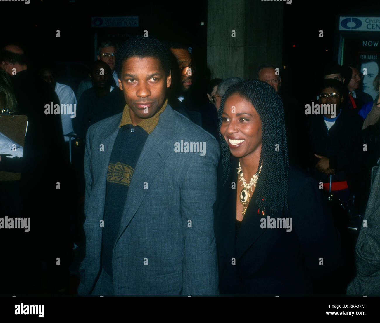 CENTURY CITY, CA - DECEMBER 14: Actor Denzel Washington and wife ...