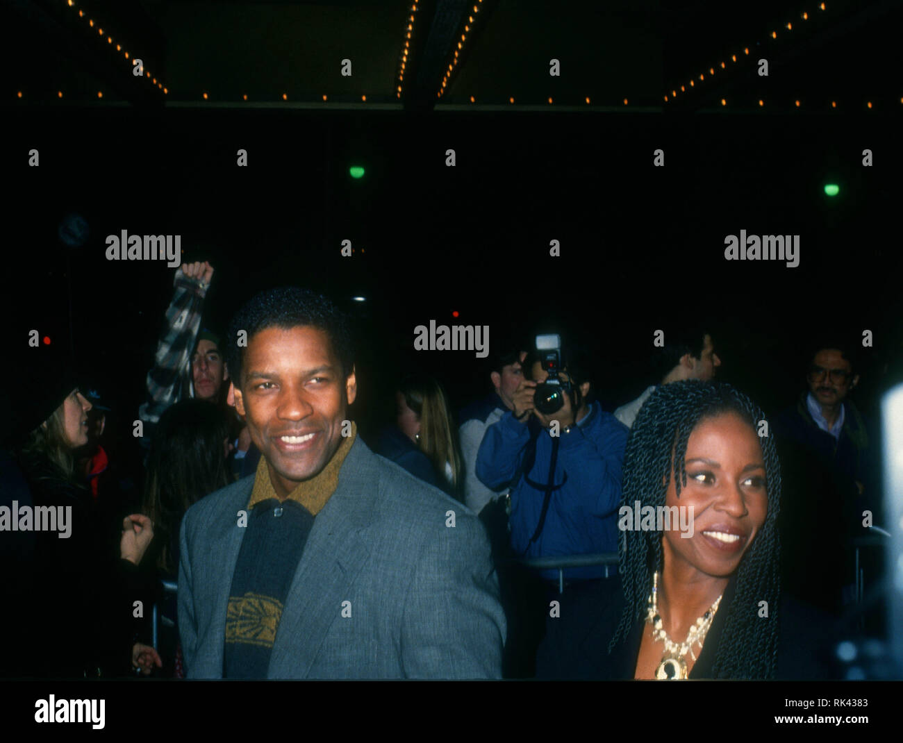 Century City Ca December 14 Actor Denzel Washington And Wife