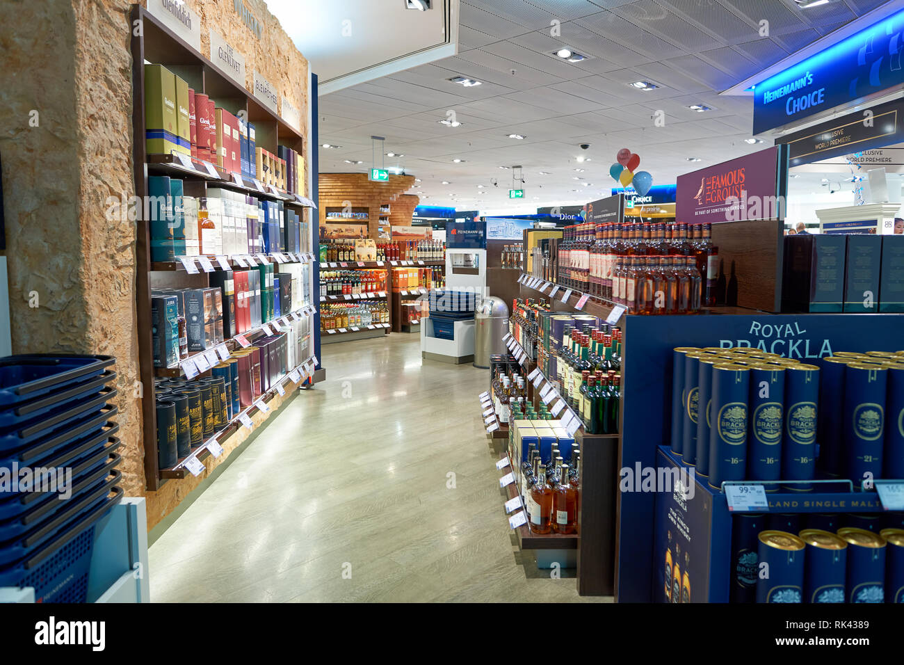 FRANKFURT, GERMANY - APRIL 07, 2016: inside of Frankfurt Airport ...