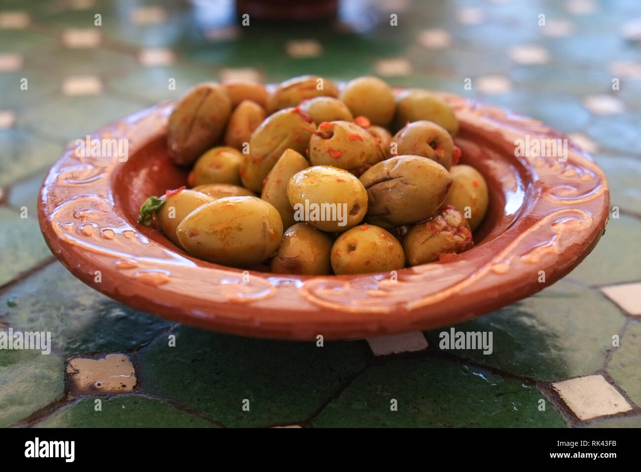 Moroccan green olives hi-res stock photography and images - Alamy