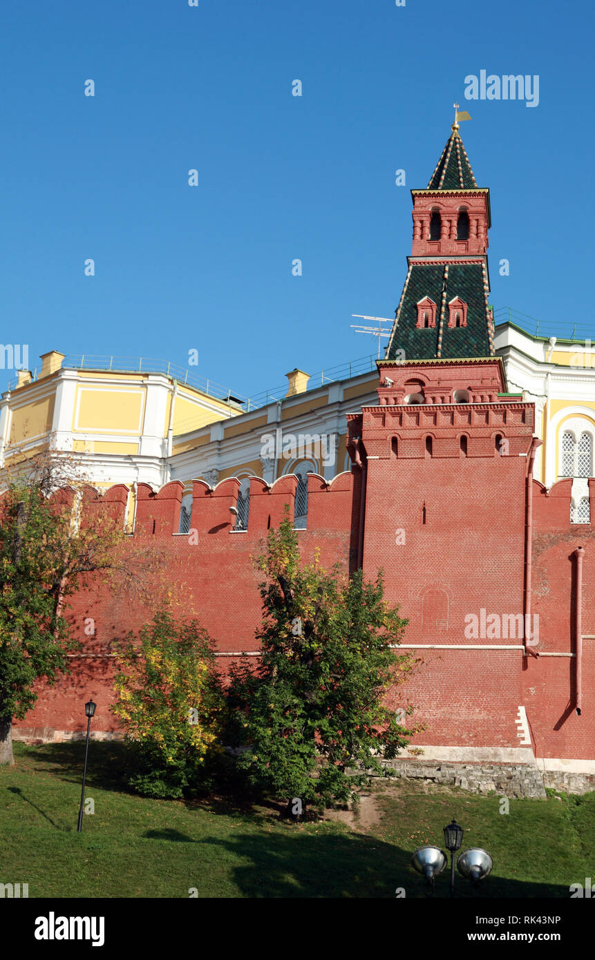 Kremlin tower on sky background in city center Stock Photo - Alamy