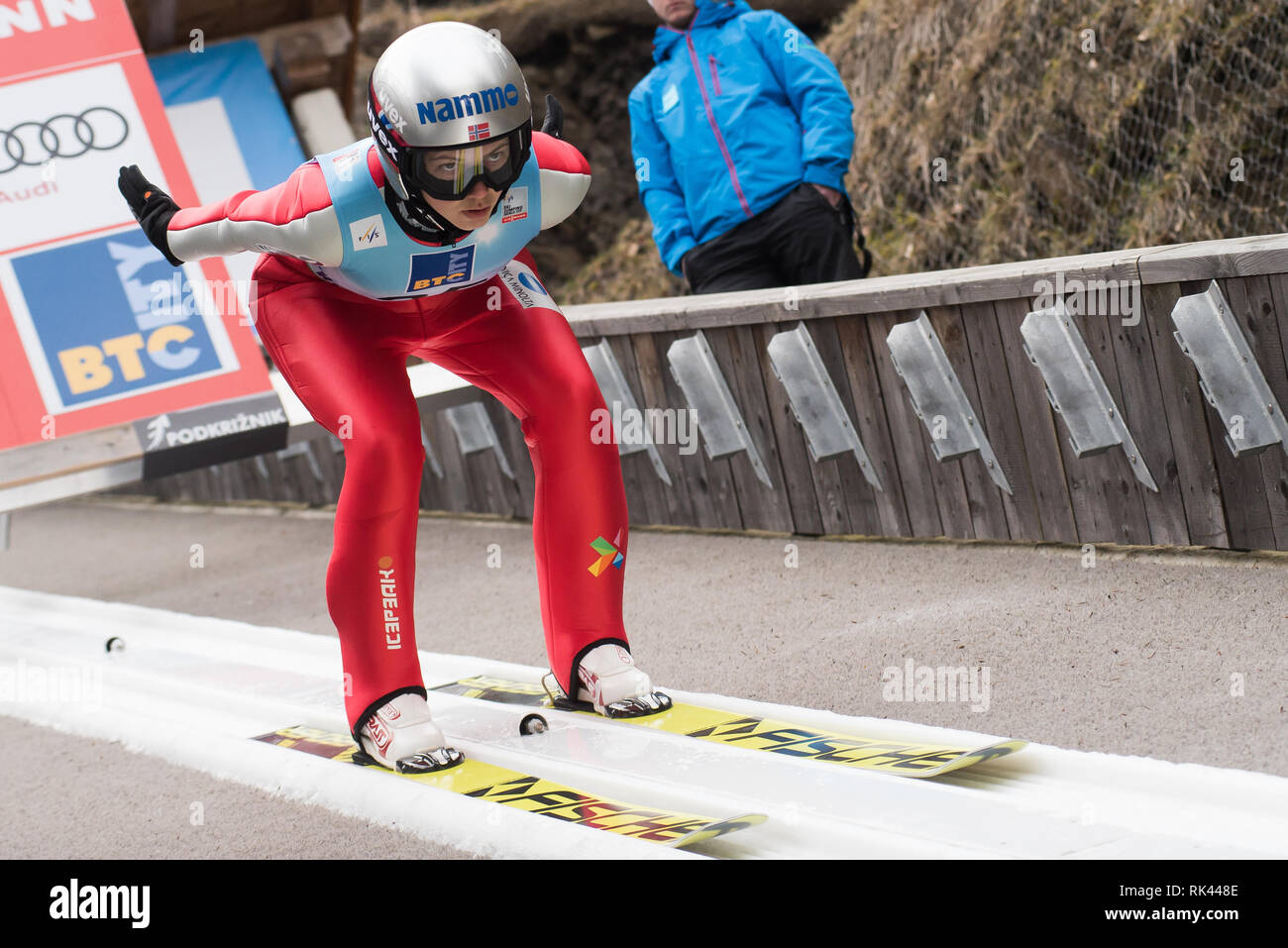 Silje Opseth of Norway on first competition day of the FIS Ski Jumping ...