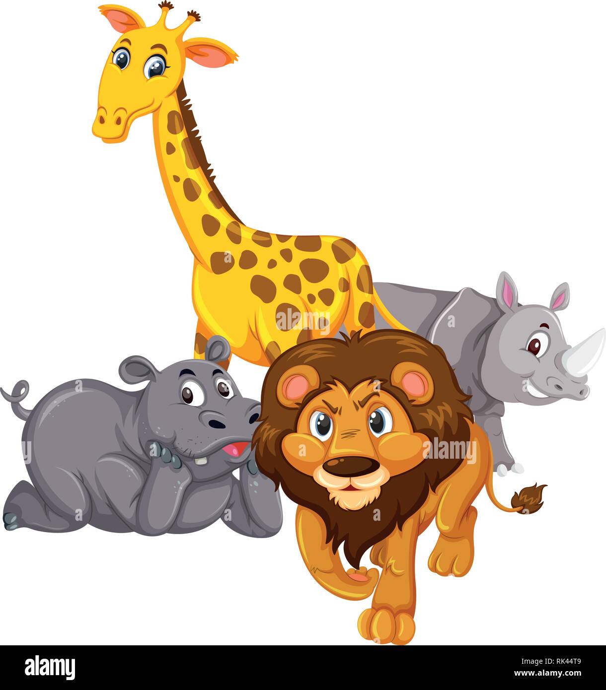 Group of animal character illustration Stock Vector Image & Art - Alamy