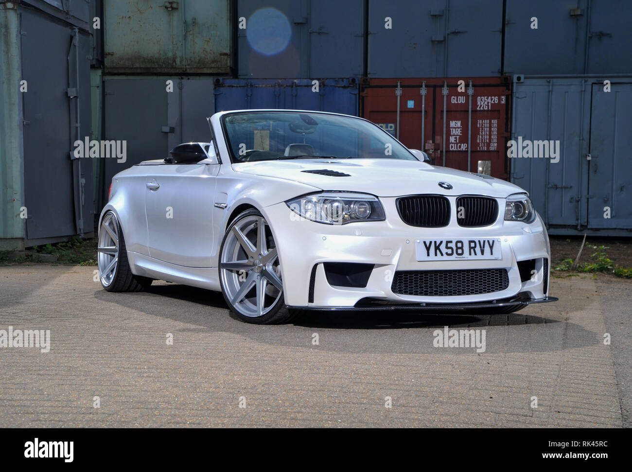 Modified E87 shape BMW 135 1 Series Convertible Stock Photo - Alamy